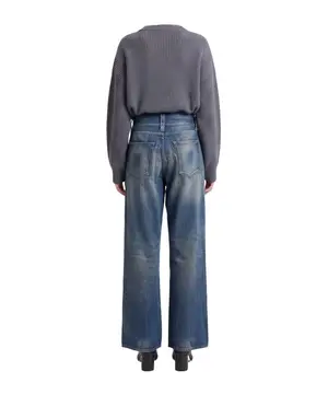 MAISON MARGIELA Plain Colour Denim Trousers