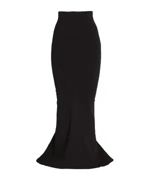 Rick Owens Asymmetrical Knit Skirt - Black