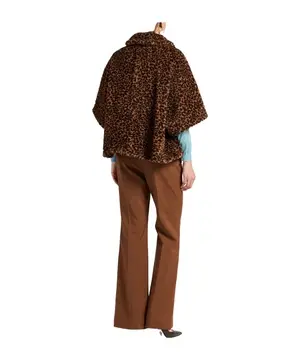 Max Mara Leopardprint Cape Coat
