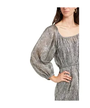Tory Burch Metallic-finish Flared Skirt
