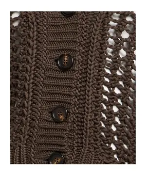 Brunello Cucinelli Solidcolor Thick Knit Cardigan