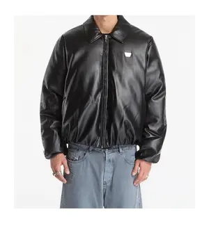 MISBHV Faux-leather Bomber Jacket