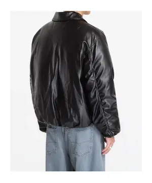 MISBHV Faux-leather Bomber Jacket