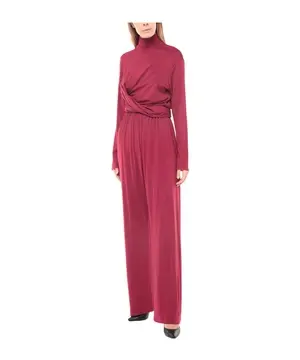 Balenciaga Long Sleeves Jumpsuits - Red