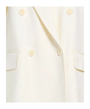 Max Mara Minimalist Double-breasted Cool Wool Blazer