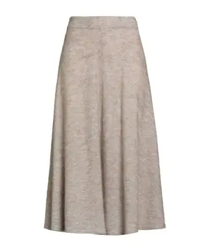 BRUNELLO CUCINELLI Brunello Cucinelli Flannel Flared Midi Skirt