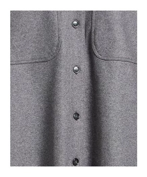 Max Mara Solidcolor Wool Shirt Jacket