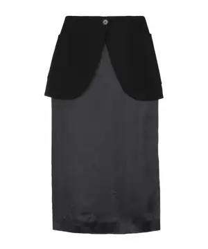 MAISON MARGIELA Minimalist Satin Dress - Black