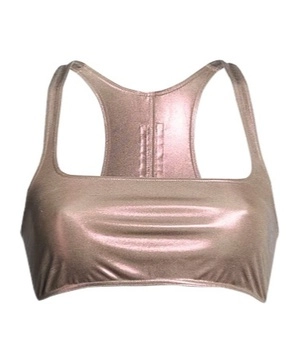 Rick Owens Metallic Synthetic Jersey Bikini Top