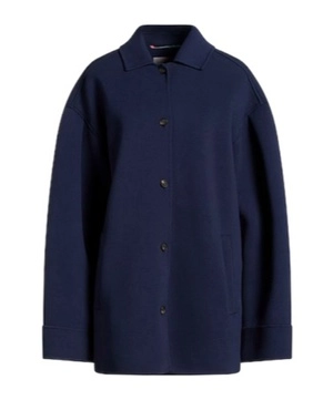 Max Mara Solidcolor Flannel Shirt Jacket - Blue