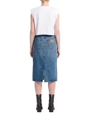 MAISON MARGIELA Mediumblue Denim Midi Skirt