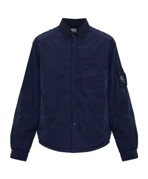 C.P. COMPANY Long-sleeved Jacket - Navy Blue