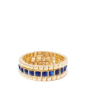 Assouline Gold-tone Crystal Bracelets