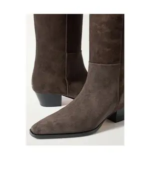 AeydĒ Solid Color Suede Knee Boots