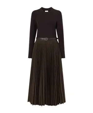 Simkhai Knitted Top With Pleated Skirt