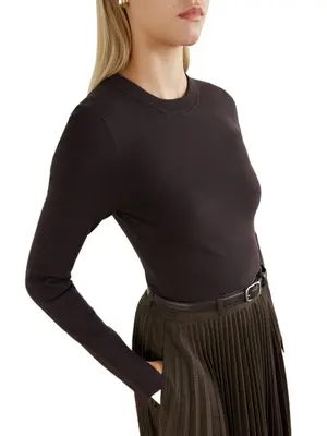 Simkhai Knitted Top With Pleated Skirt