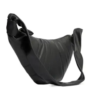 LEMAIRE Longstrap Crescent Bag - Black