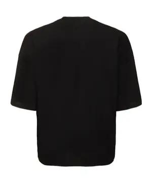 THE ROW Crewneck Shortsleeve Cropped Top