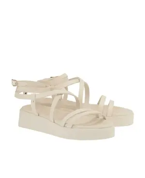 ANCIENT GREEK SANDALS Logo Flat Sandals
