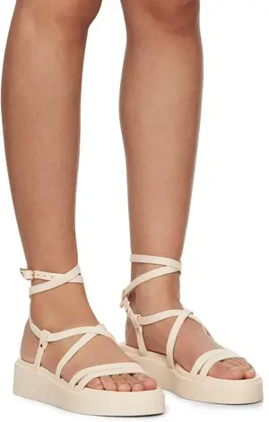 ANCIENT GREEK SANDALS Logo Flat Sandals