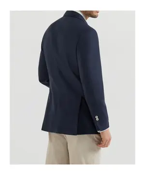 Brunello Cucinelli Cashmere Batavia Deconstructed Blazer With Patch Pockets