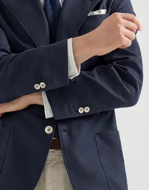 Brunello Cucinelli Cashmere Batavia Deconstructed Blazer With Patch Pockets