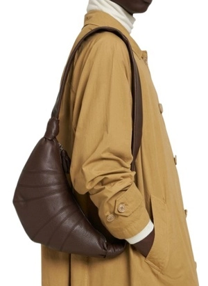 LEMAIRE Longstrap Crescent Bag - Brown