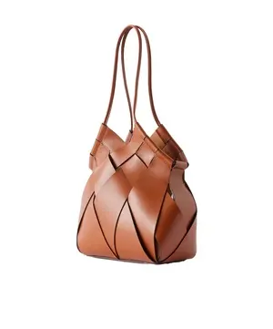 Ulla Johnson Charlotte Woven Leather Shoulder Bag