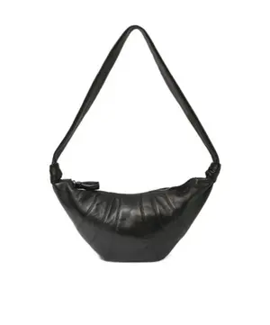 LEMAIRE Longstrap Crescent Bag - Black