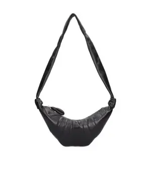 LEMAIRE Longstrap Crescent Bag - Black