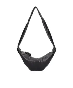 LEMAIRE Longstrap Crescent Bag - Black