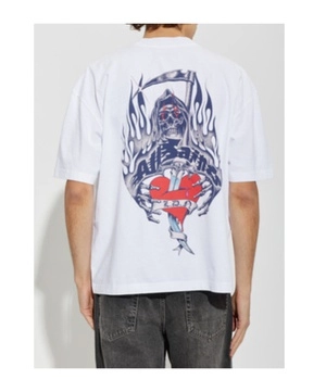 ALLSAINTS Skull Heart Graphic Short Sleeve T-shirt