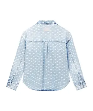 Armani Exchange Logo-print Denim Shirt
