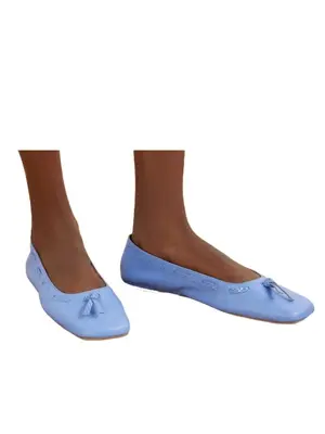 Staud Woven Leather Ballet Flats
