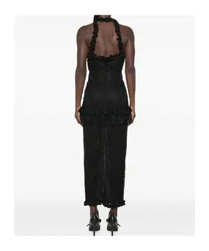 Alessandra Rich Chantilly Lace Evening Dress