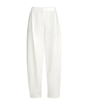Brunello Cucinelli Cotton Smooth French-terry Pleated Track Trousers - White