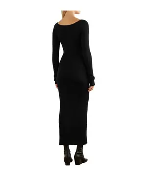 Le Kasha Ribbed Cashmere Maxi Dress