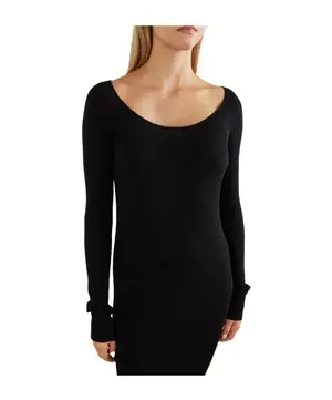 Le Kasha Ribbed Cashmere Maxi Dress