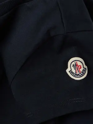 Moncler Cotton T-shirt With Embroidered Logo