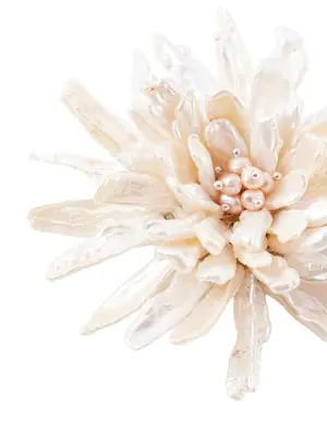 JENNIFER BEHR Brooch With Pearl And Crystal Accents