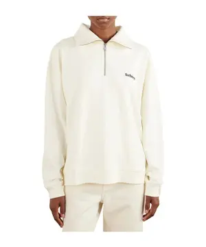 FRAME Cotton-jersey Half-zip Sweatshirt - No