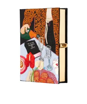 OLYMPIA LE-TAN Embroidered Canvas Clutch - Multicolor