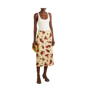 OLYMPIA LE-TAN Embroidered Canvas Clutch - Yellow