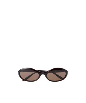 Magda Butrym Oval Sunglasses - Brown