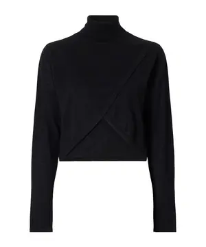 Le Kasha Cropped Cut-out Cashmere Turtleneck Sweater