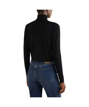 Le Kasha Cropped Cut-out Cashmere Turtleneck Sweater
