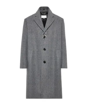 MAISON MARGIELA Check Frayed Coat