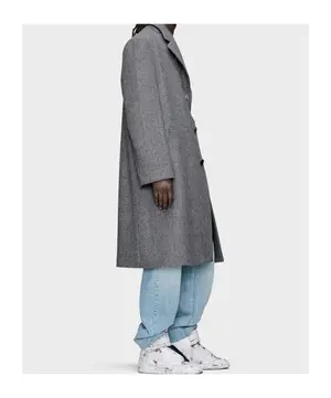 MAISON MARGIELA Check Frayed Coat