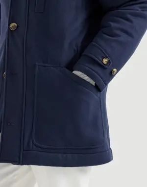 Brunello Cucinelli Cashmere And Vicu?a Coat With Shearling Lining