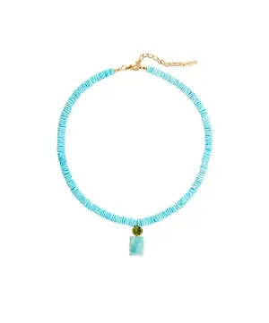 JENNIFER BEHR Gold-tone Crystal And Stone Necklace - No